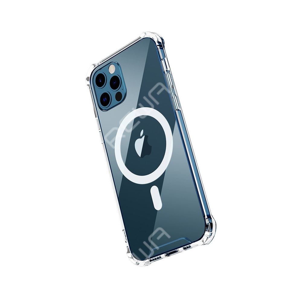 Magnetic Acrylic Airbag Transparent Protective Case For IP 12 Series