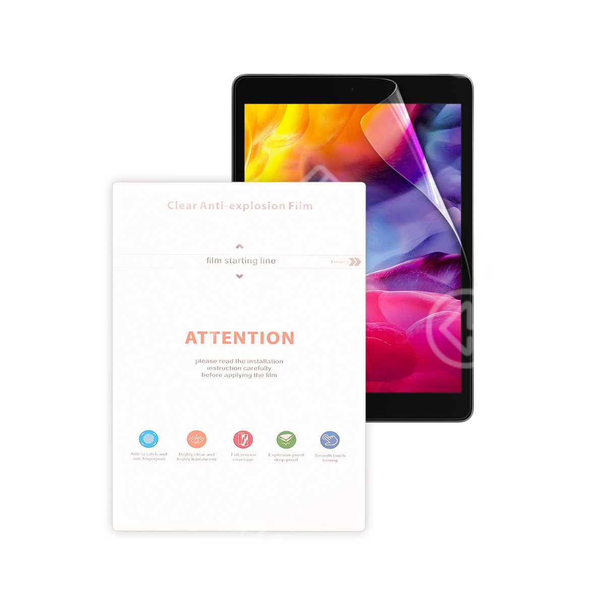 100pcs HD Shatterproof Screen Protector Film For Tablet Wholesale